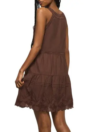 Lucky Brand Embroidered Drop Waist Minidress