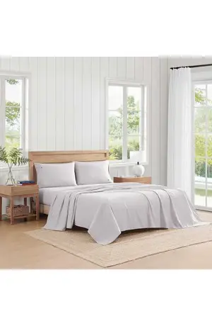 Tommy Hilfiger Cotton Percale Sheet Set - Grey