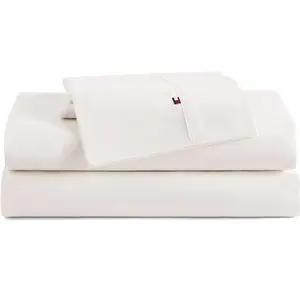 Tommy Hilfiger Cotton Percale Sheet Set Natural