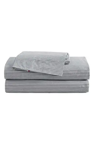 Tommy Hilfiger Highland Ticking Stripe Sheet Set - Navy