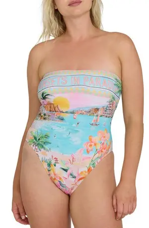 BILLABONG Paradise Sun Tully Strapless One-piece Swimsuit