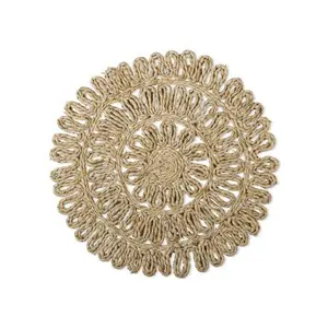 TAG Rosie Maize Natural Spring Placemat Wipe Clean Dining Decor - Beige