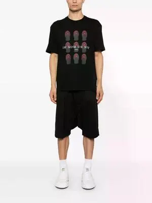 IH NOM UH NIT Red Masks-print T-shirt