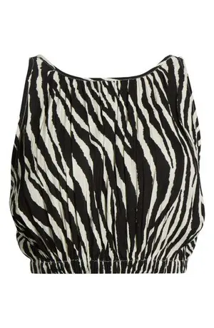 Elan Sleeveless Crop Cover-up Top