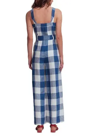 Boden Panelled Bodice Linen Jumpsuit