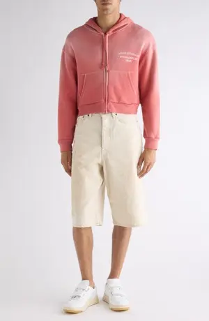 Acne Studios Feida U Sunkissed Crop Zip-up Hoodie