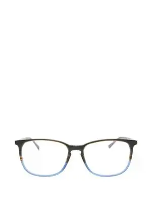 CHARLES STONE Tortoiseshell-effect Rectangle-frame Glasses - Brown