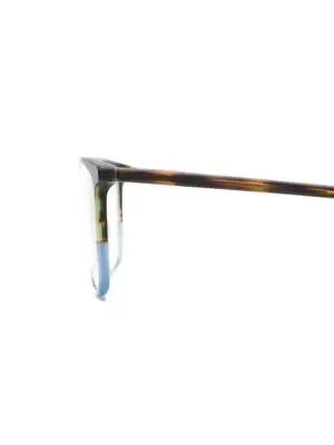 CHARLES STONE Tortoiseshell-effect Rectangle-frame Glasses