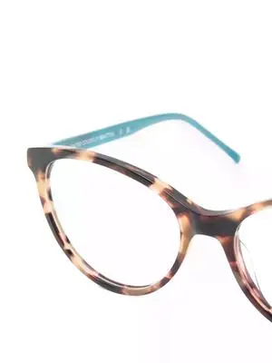 BENETTON Tortoiseshell Cat-eye Glasses