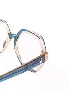 BENETTON Geometric Frame Glasses - Blue