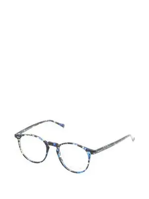 CHARLES STONE Tortoiseshell-effect Round-frame Glasses