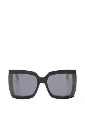 JIMMY CHOO Renee Square-frame Sunglasses - Black