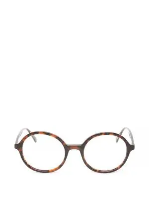 BENETTON Tortoiseshell-effect Round Frame Glasses - Brown