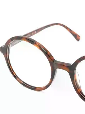 BENETTON Tortoiseshell-effect Round Frame Glasses