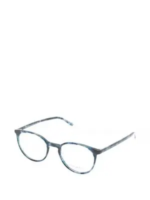 CHARLES STONE Tortoiseshell-effect Round-frame Glasses