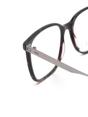 BOSS Square Frame Eyeglasses - Brown