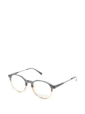 CHARLES STONE Two-tone Geometric-frame Glasses