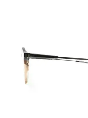 CHARLES STONE Two-tone Geometric-frame Glasses