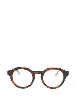 BENETTON Theodore Tortoiseshell-effect Geometric-frame Eyeglasses - Brown