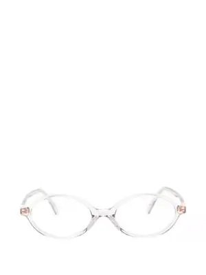 Miu Miu Oval-frame Eyeglasses - Grey