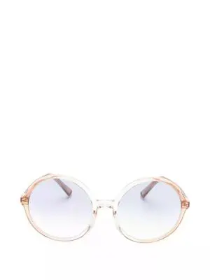 Miu Miu Round Frame Glasses - Brown