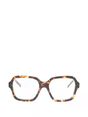 Miu Miu Tortoiseshell Glasses With Logo Plaque