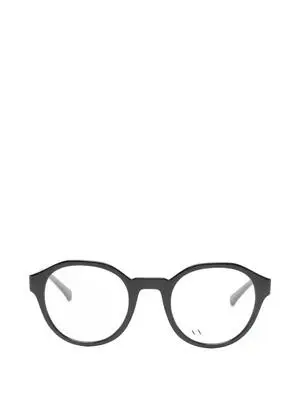 Armani Exchange Icon Period Round-frame Glasses - Black