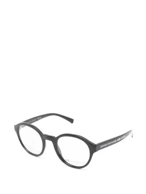 Armani Exchange Icon Period Round-frame Glasses