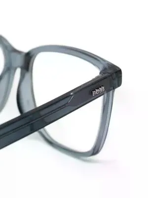 BOSS Rectangle-frame Eyeglasses - Blue