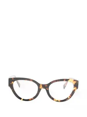 Miu Miu Tortoiseshell Cat-eye Glasses - Brown