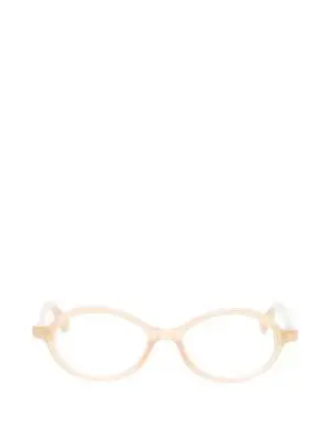 Jacquemus Oval-frame Glasses - Neutrals