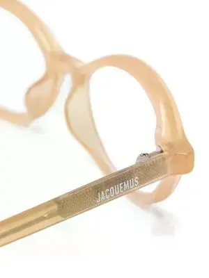 Jacquemus Oval-frame Glasses - Neutrals