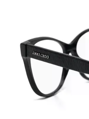 JIMMY CHOO Logo-plaque Cat-eye Glasses