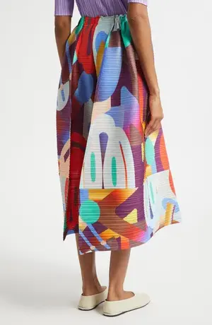 Issey Miyake Playground Pleated Wide Leg Shorts