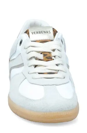 VERBENAS Sora Suede Sneakers - White Leopard