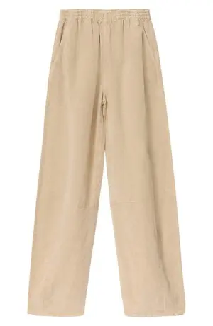 ALLSAINTS Jett Wide Leg Pull-on Pants - Sand Brown