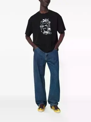 BRAIN DEAD Graphic-print Short-sleeve T-shirt