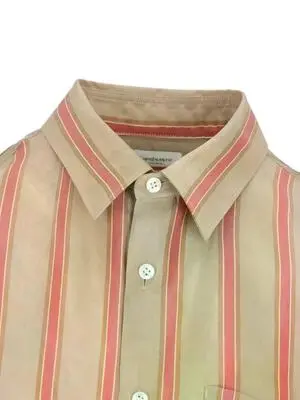 Saint Laurent Striped Short-sleeve Cotton Shirt