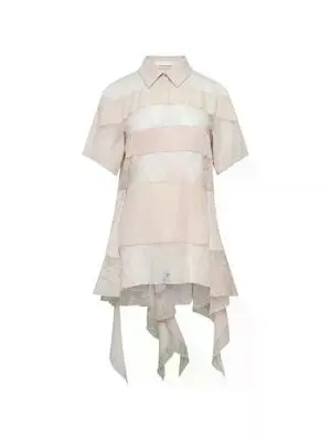 YCH Lace-panelled Draped Top