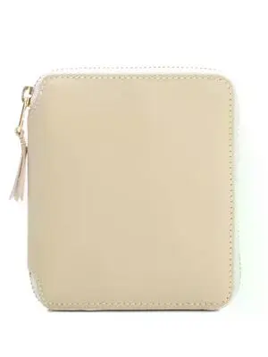 Comme Des Garçons Zip-around Leather Wallet - Neutrals