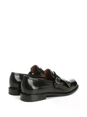 CORVARI Leather Monk Shoes
