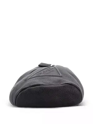 Prada Triangle Logo Sling Bag Leather Backpack
