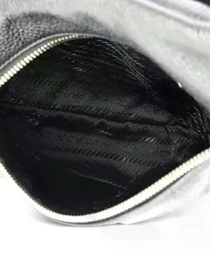 Prada Triangle Logo Sling Bag Leather Backpack