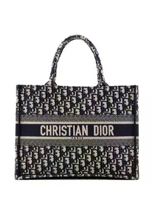 Dior Oblique Canvas Medium Tote Bag - Blue