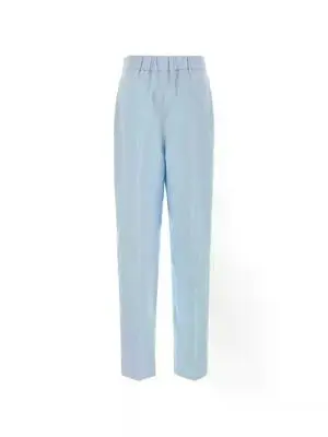 Agnona Pleated Linen Trousers