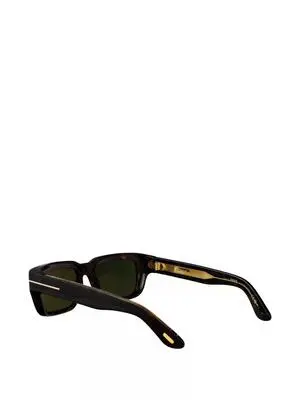 TOM FORD Tortoiseshell Rectangle-frame Sunglasses