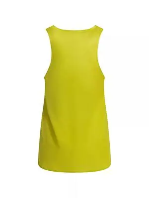 SA SU PHI Sleeveless Scoop Neck Tank Top - Yellow