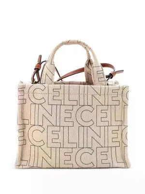 Celine Cabas Thais Triomphe Printed Small Tote Bag