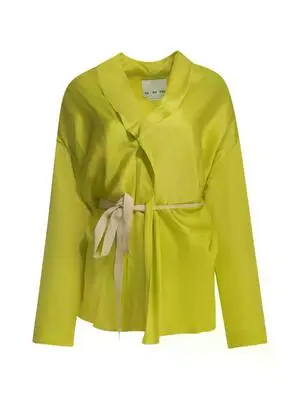 SA SU PHI Belted Shawl-collar Coat