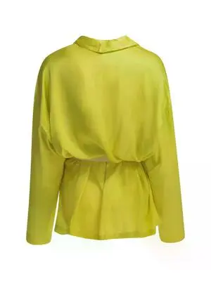 SA SU PHI Belted Shawl-collar Coat
